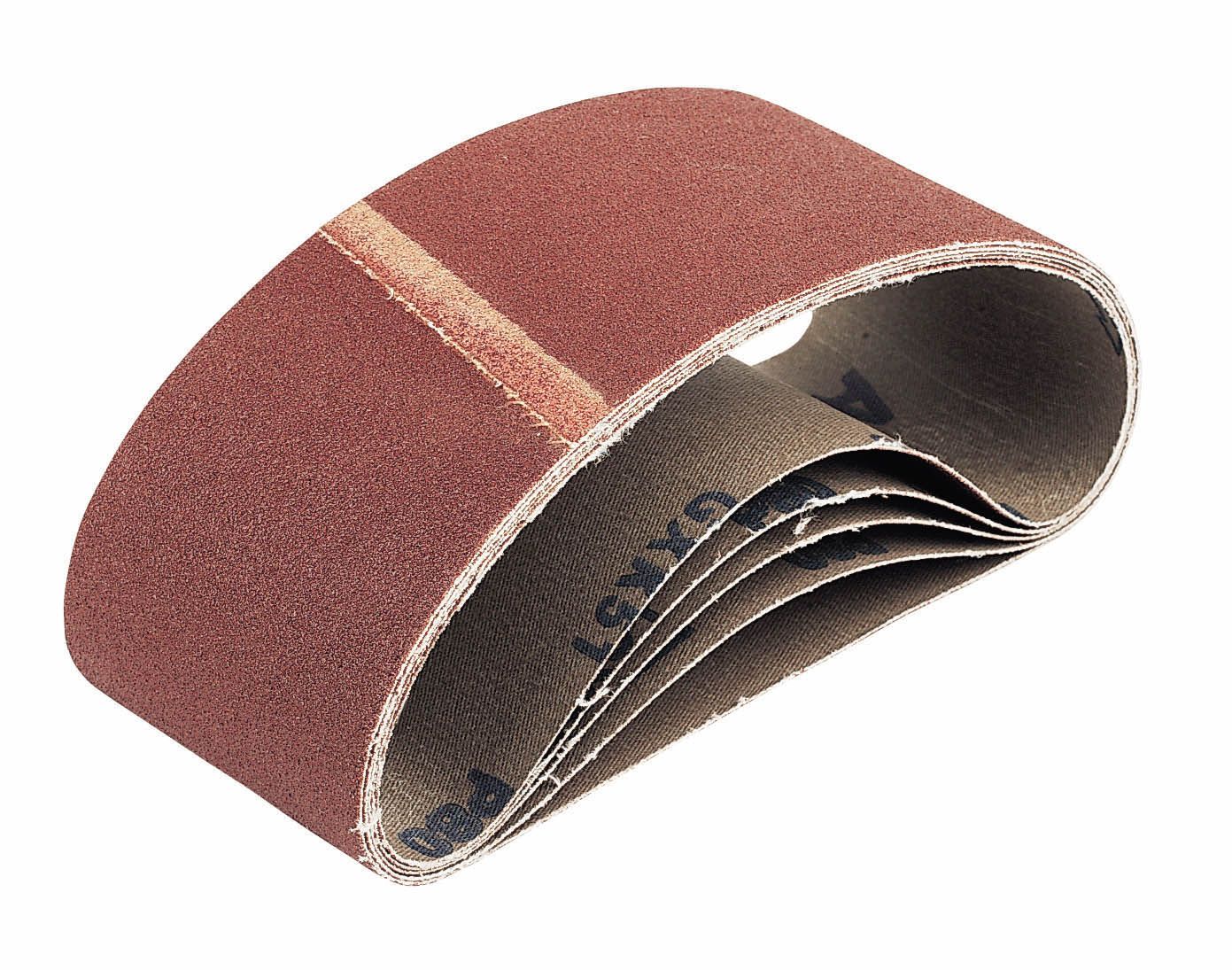 Sanding belt set (W)75mm (L)457mm, Pack of 5 | DIY at B&Q