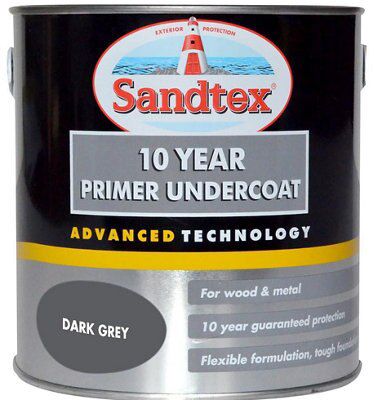 Shop Sandtex Dark grey Wood Primer & undercoat, 2.5L