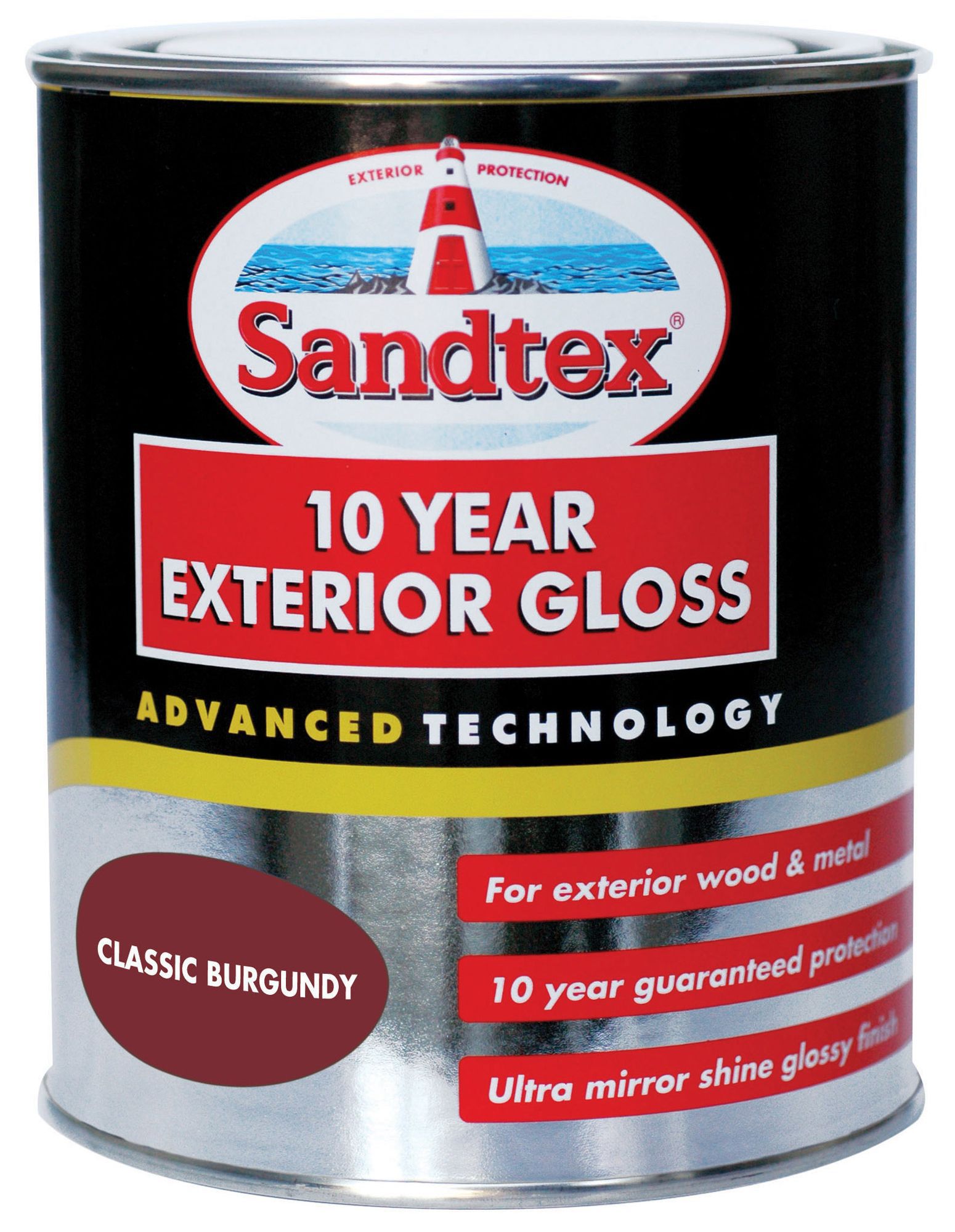 Sandtex Red Gloss Exterior Metal & wood paint, 750ml | DIY at B&Q