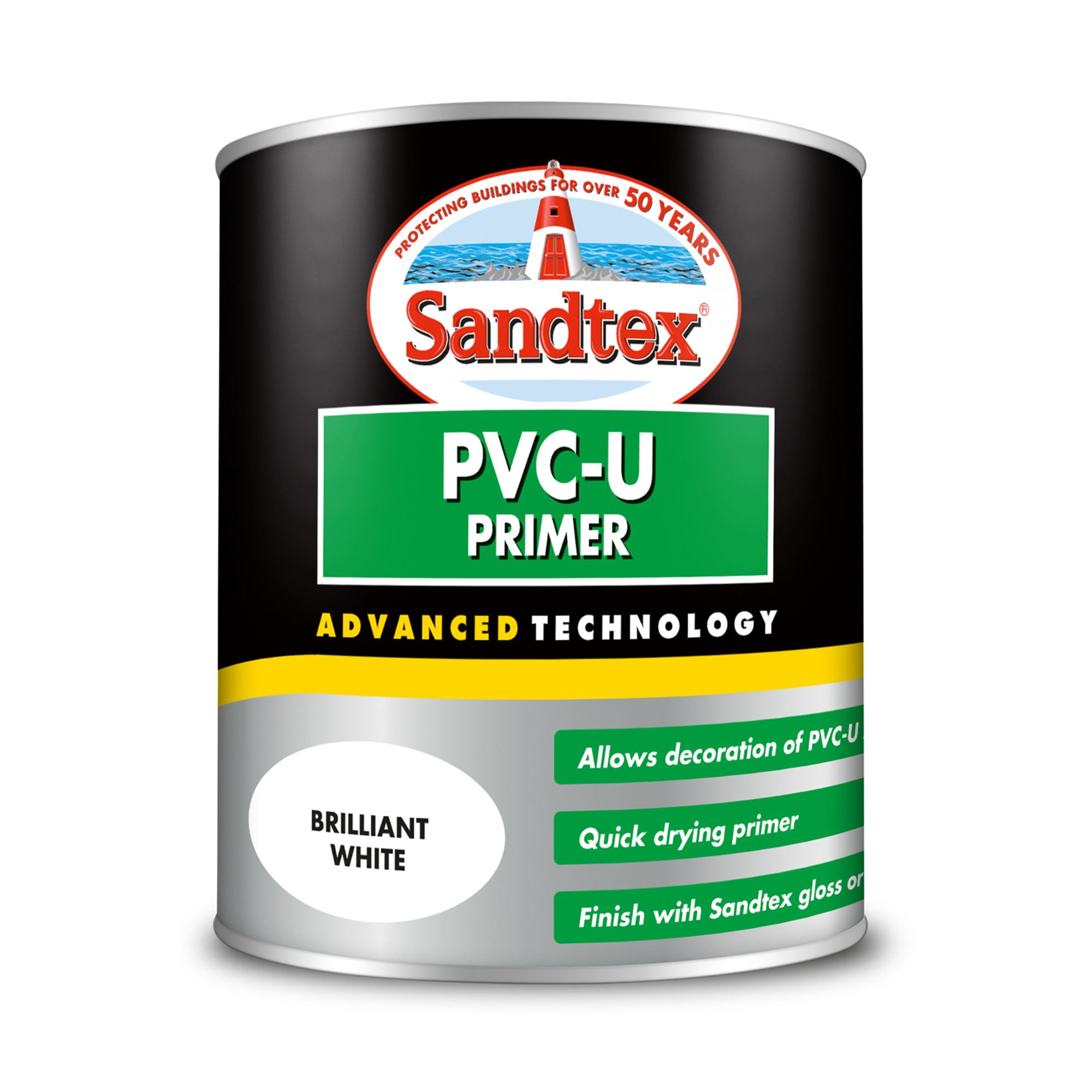 Sandtex White Primer, 750ml, 0.89kg Tin