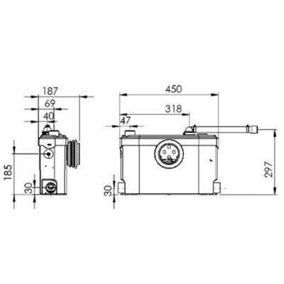 Saniflo Sanislim Macerator 400W