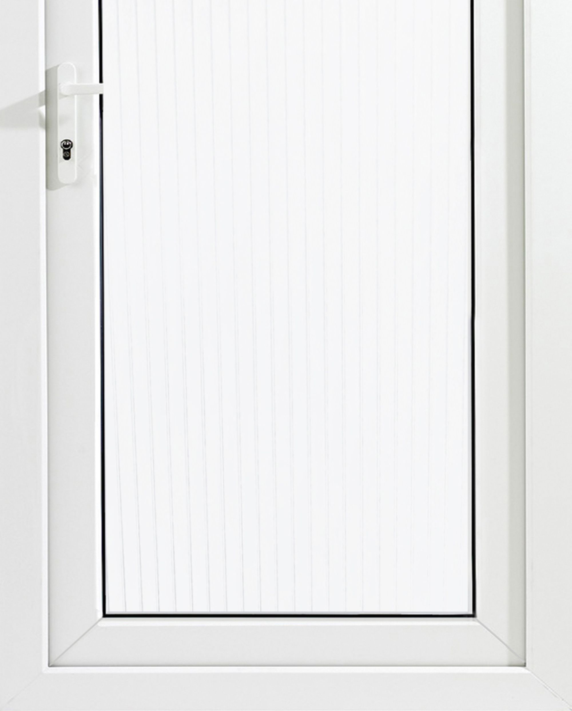 Satinated Unglazed White uPVC Swinging External Back door, (H)2060mm (W ...