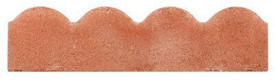 Scalloped edging Scalloped Paving edging (H)150mm (T)50mm, Pack of 48 ...
