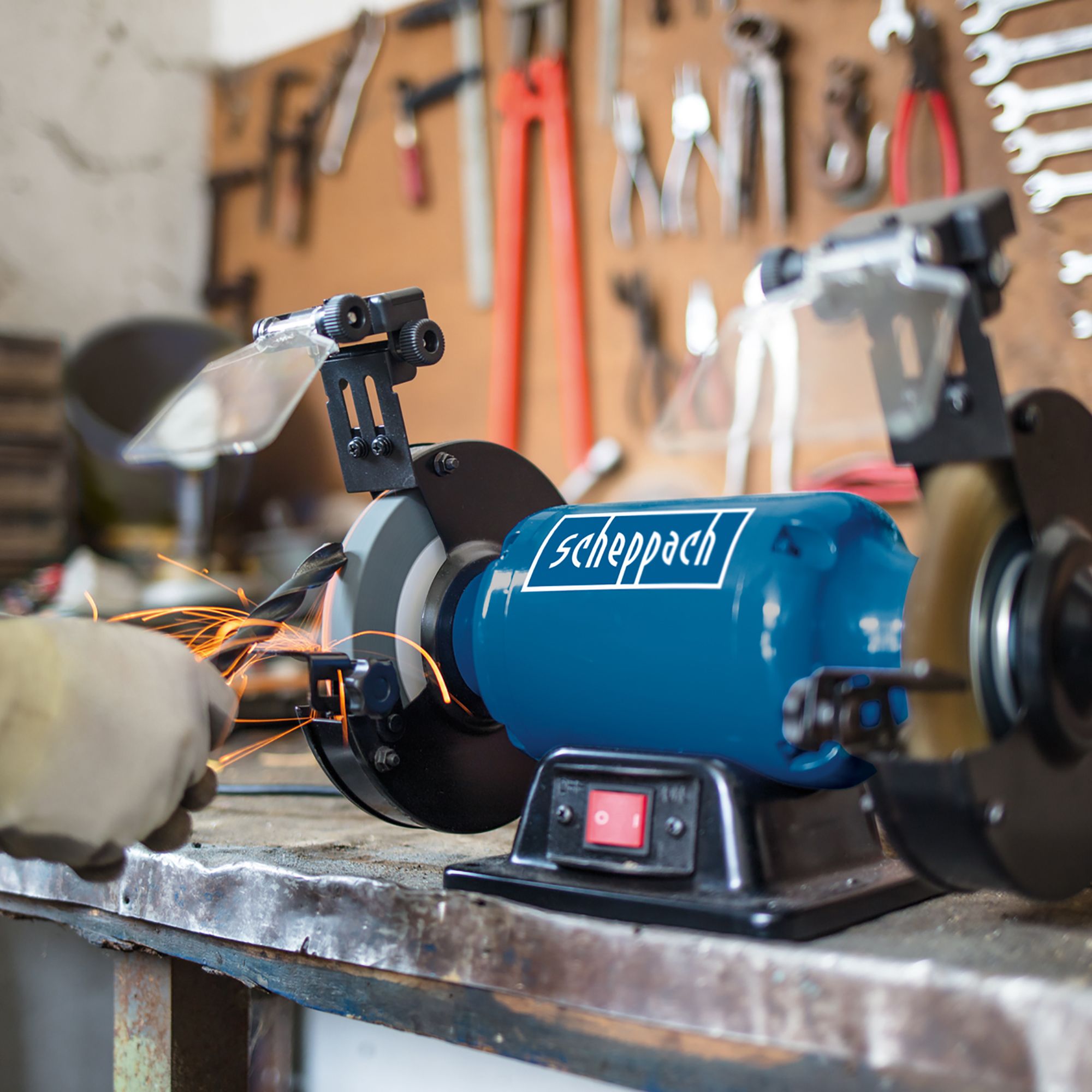 Scheppach 400W Bench grinder SM150LB