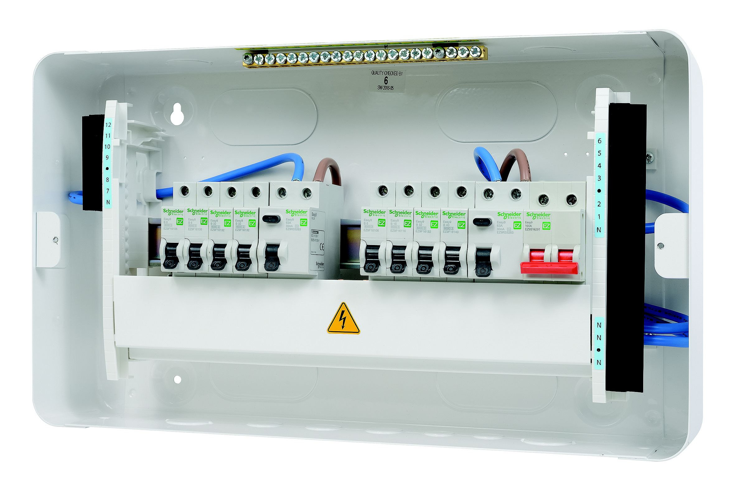 Schneider Electric 100A 8 way Consumer unit | DIY at B&Q