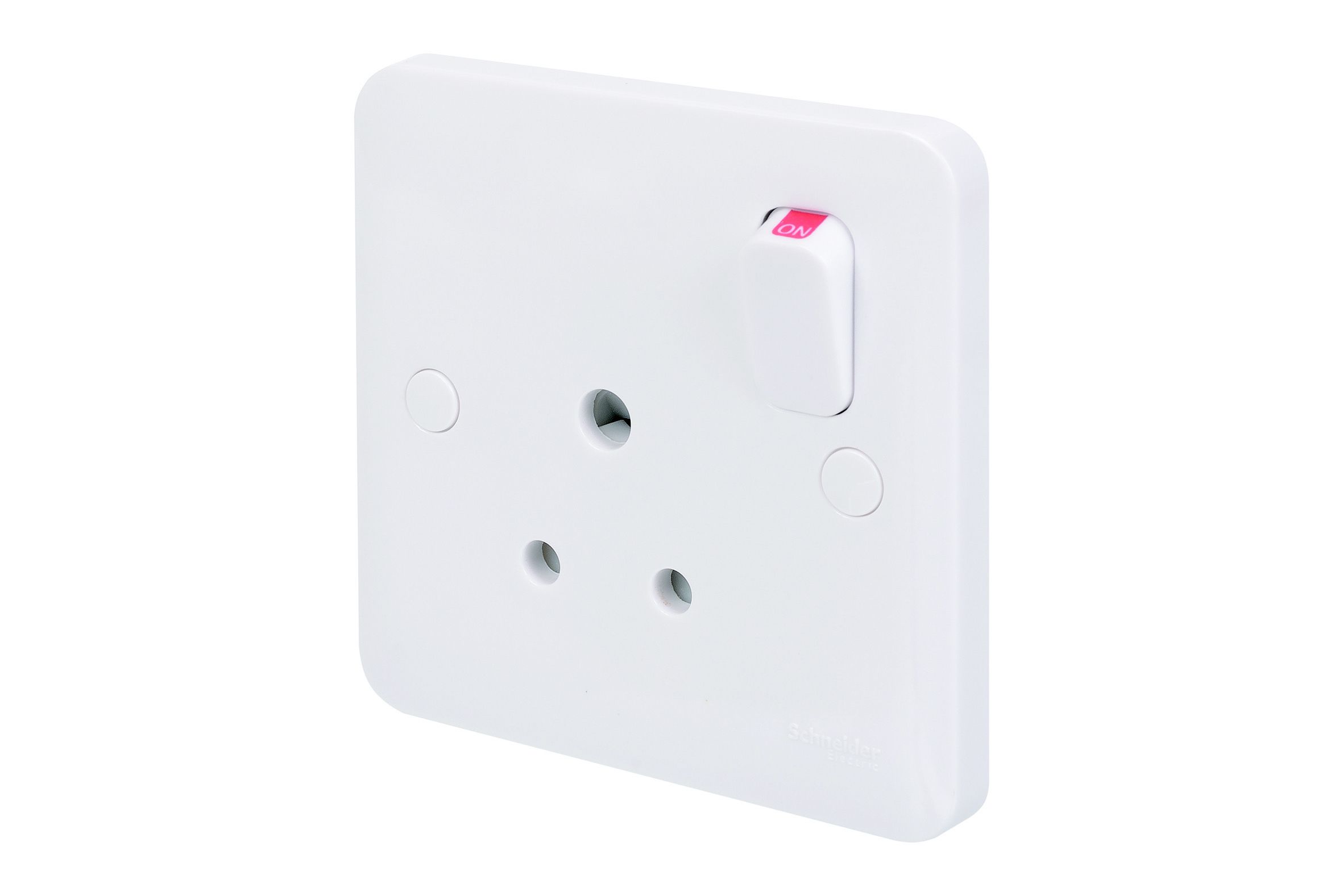 Schneider Electric 5A Switched Round pin plug socket