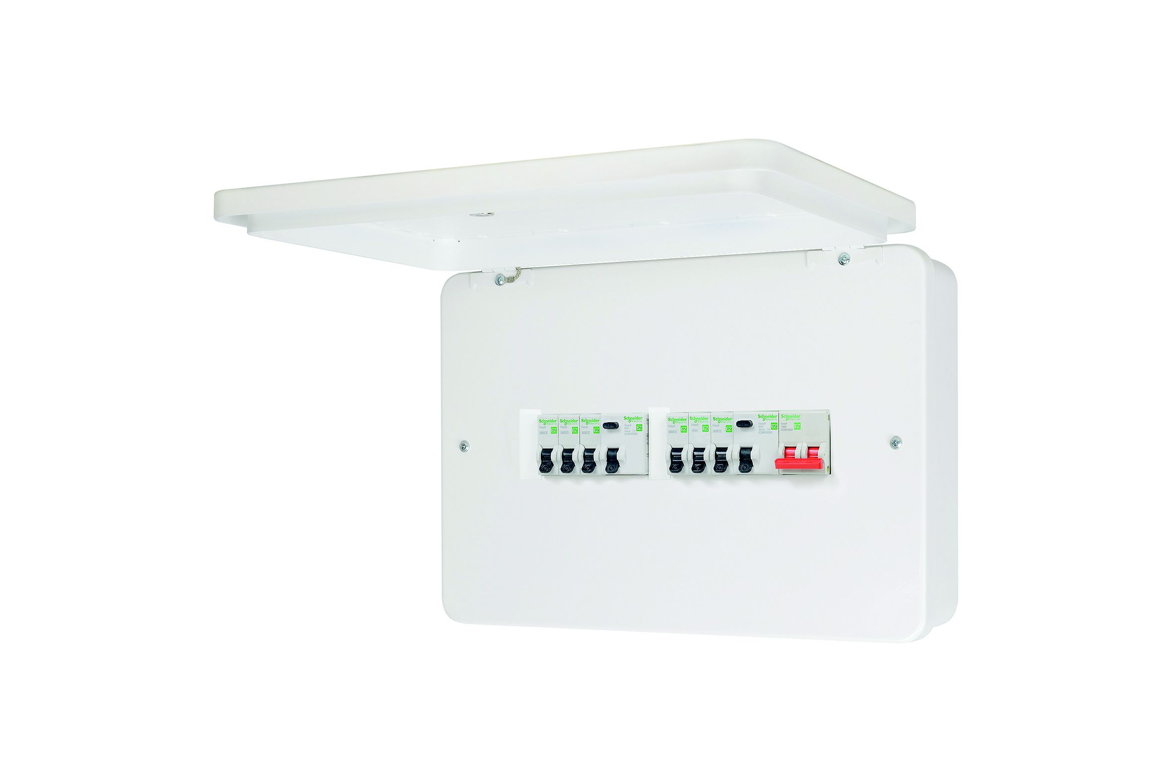 Buy Schneider Electric 8-way Consumer unit with 100A mains switch | DIY ...