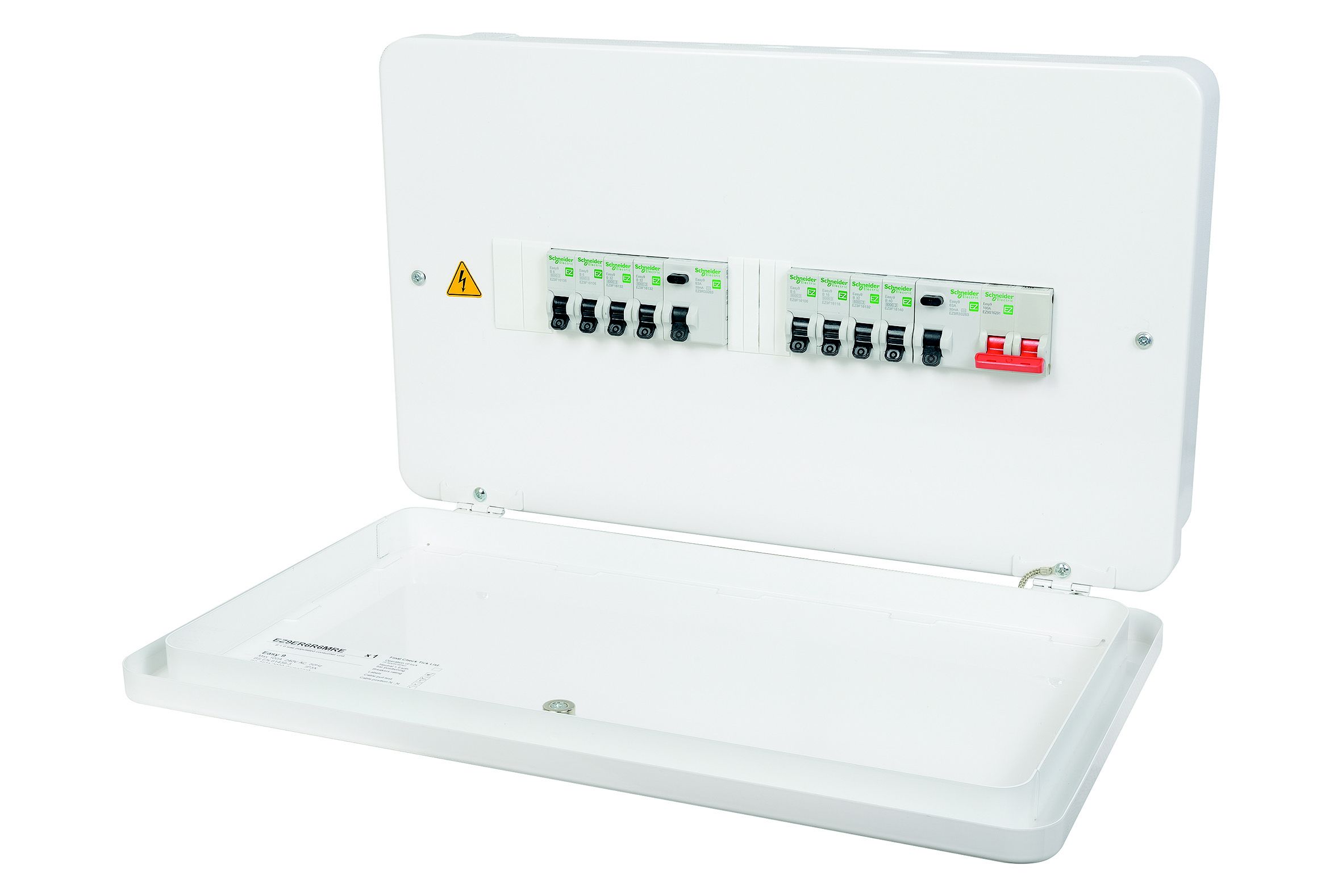 Schneider Electric 8-way Consumer unit with 100A mains switch