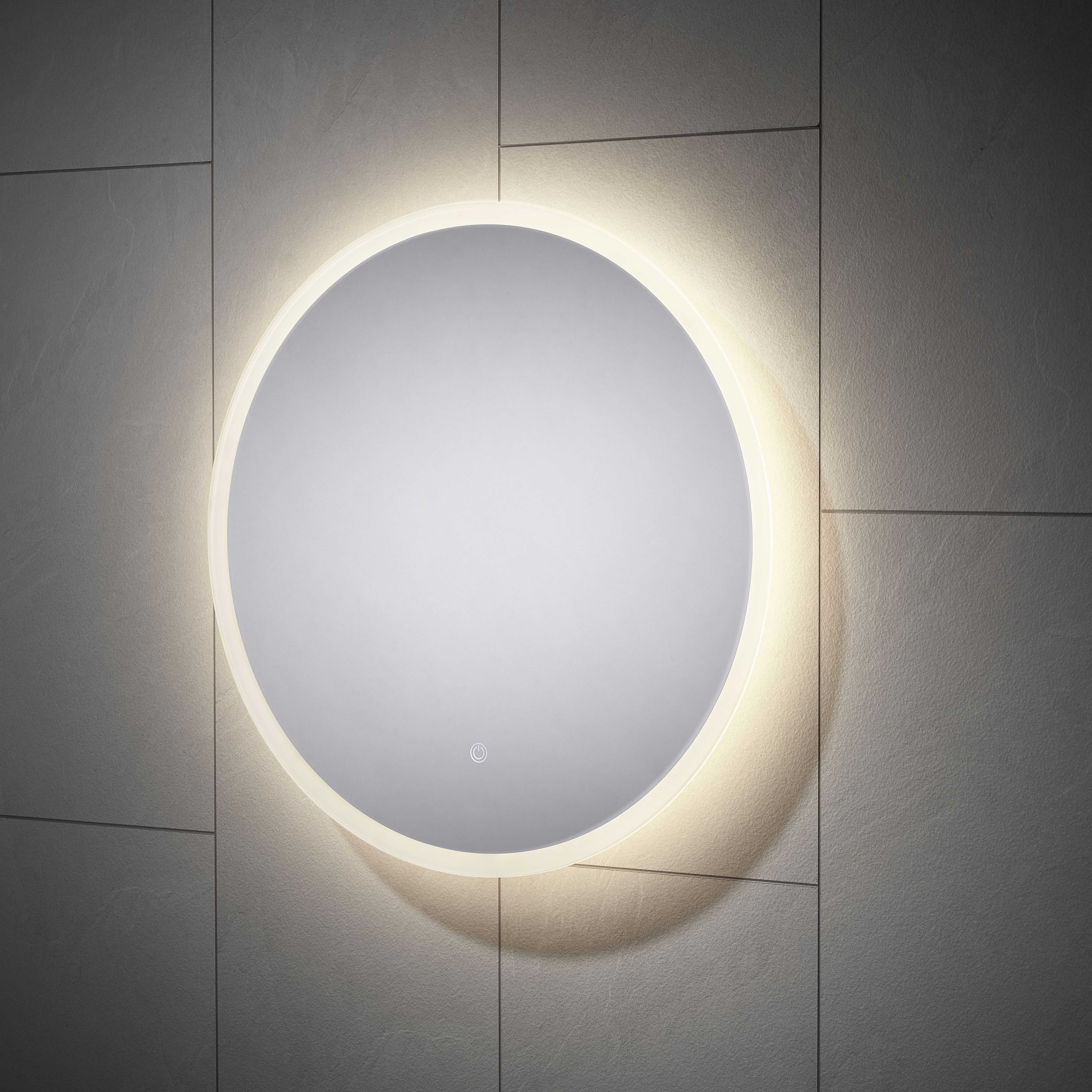 Sensio Como Round Wall-mounted Bathroom Illuminated Colour-changing ...