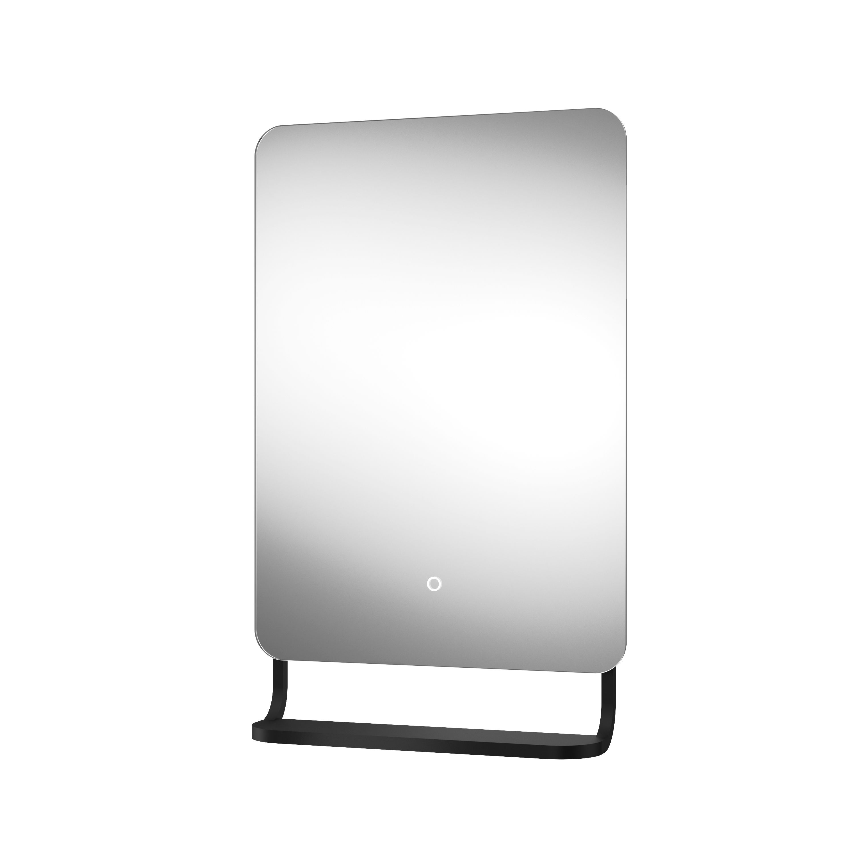 SENSIO HARBOUR MATT BLACK RECTANGULAR WALL-MOUNTED BATHROOM ILLUMINATED ...