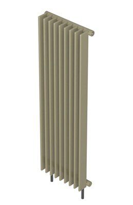 Seren Conqueror Flat panel Champagne 10 Column Radiator, (W)400mm x (H ...