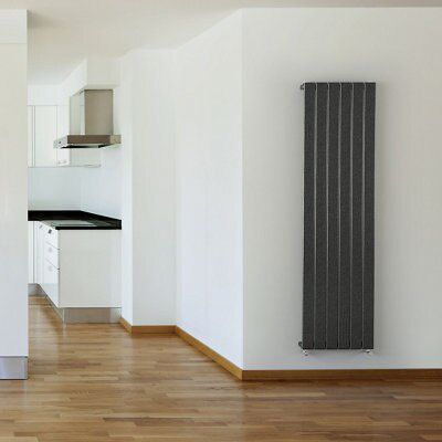 Seren Égalrad Gun metal Vertical Designer Radiator, (W)505mm x (H ...