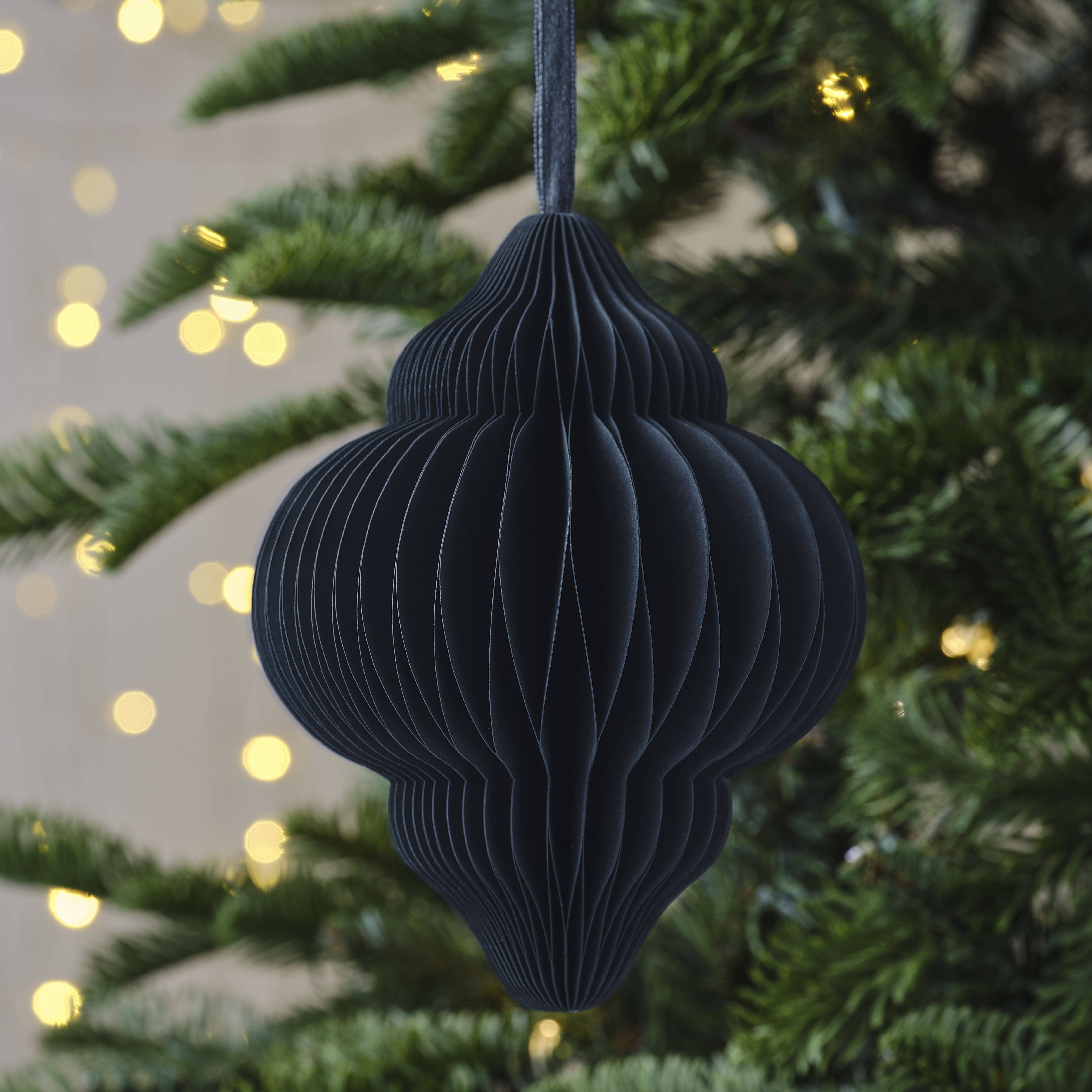 Shadow play Blue Drop Paper Triangular Hanging decoration | DIY at B&Q