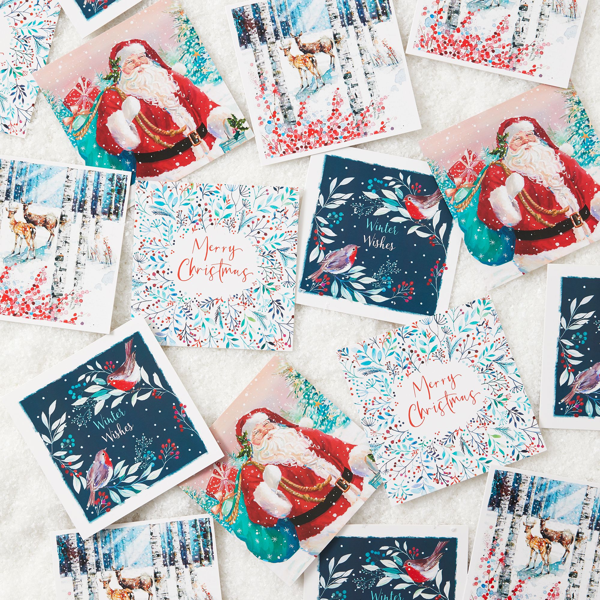 Shelter Assorted Bumper box Christmas card, Pack of 20