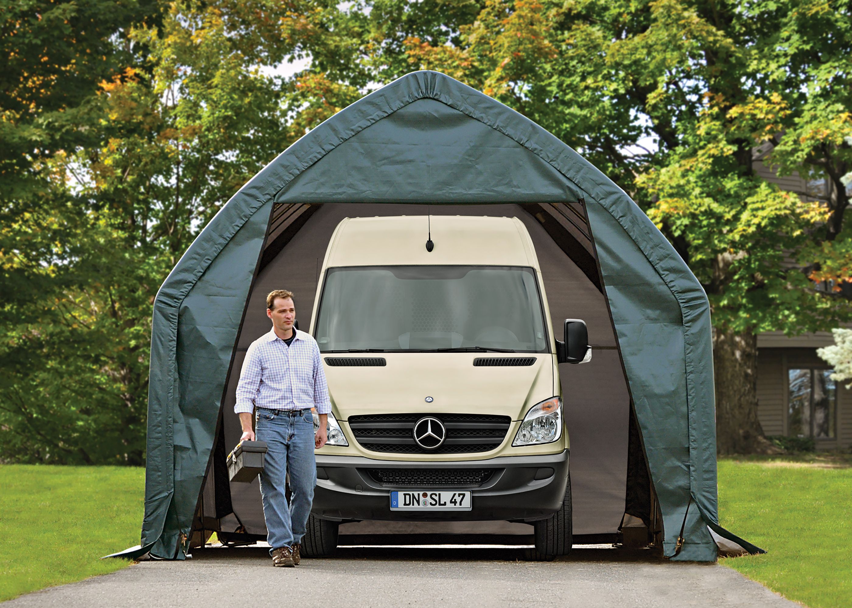 Shelterlogic 20x13 Shelterlogic Plastic Garage