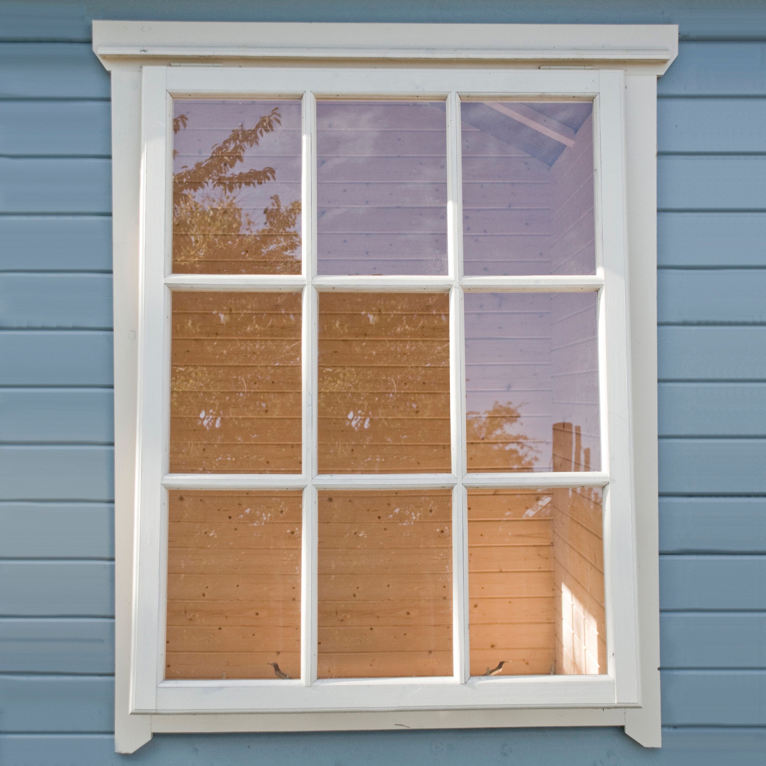 Shire Belvoir 10x10 ft Toughened glass & 1 window Apex Wooden Cabin ...