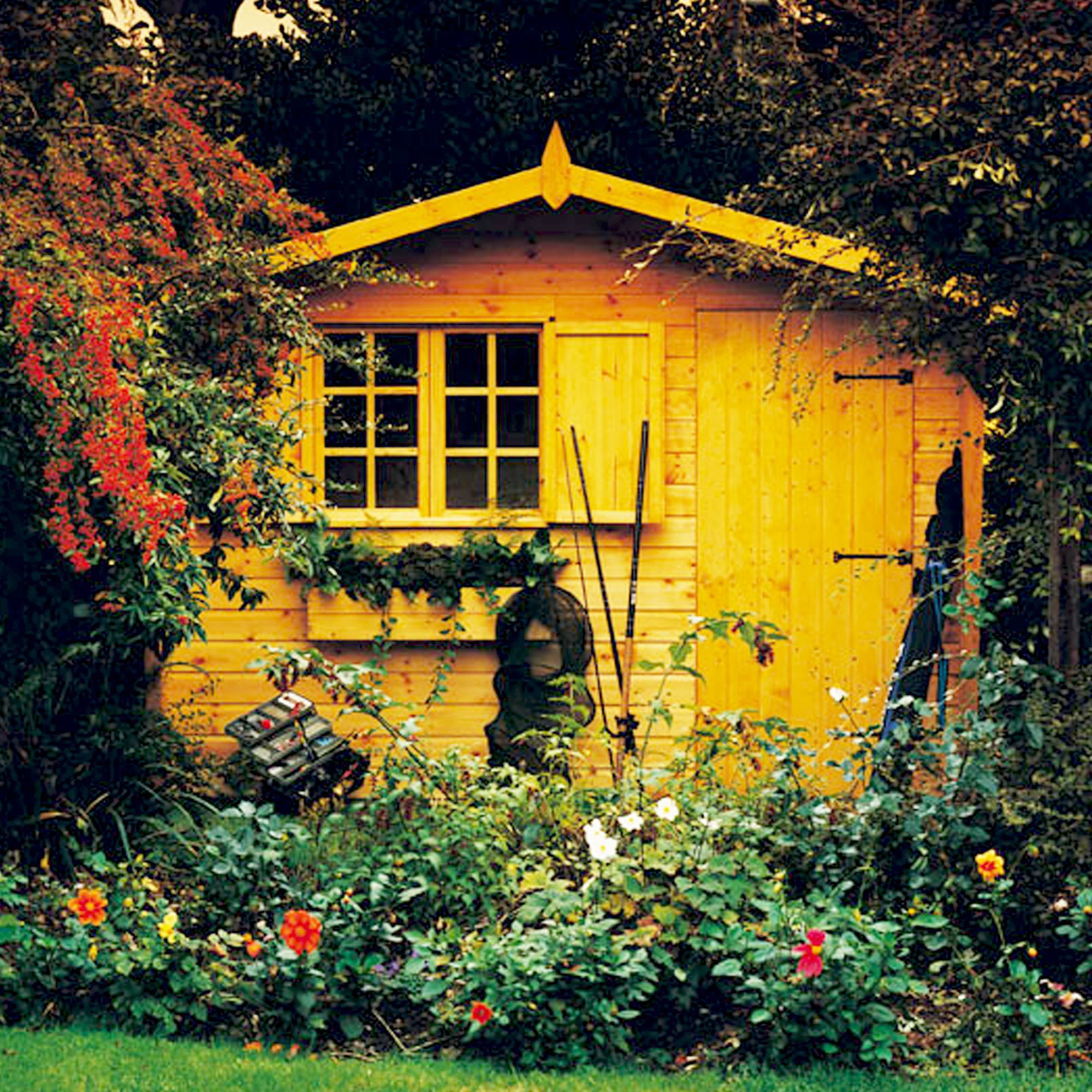 Shire Security Cabin Shiplap 10x6 ft Apex Wooden Shed