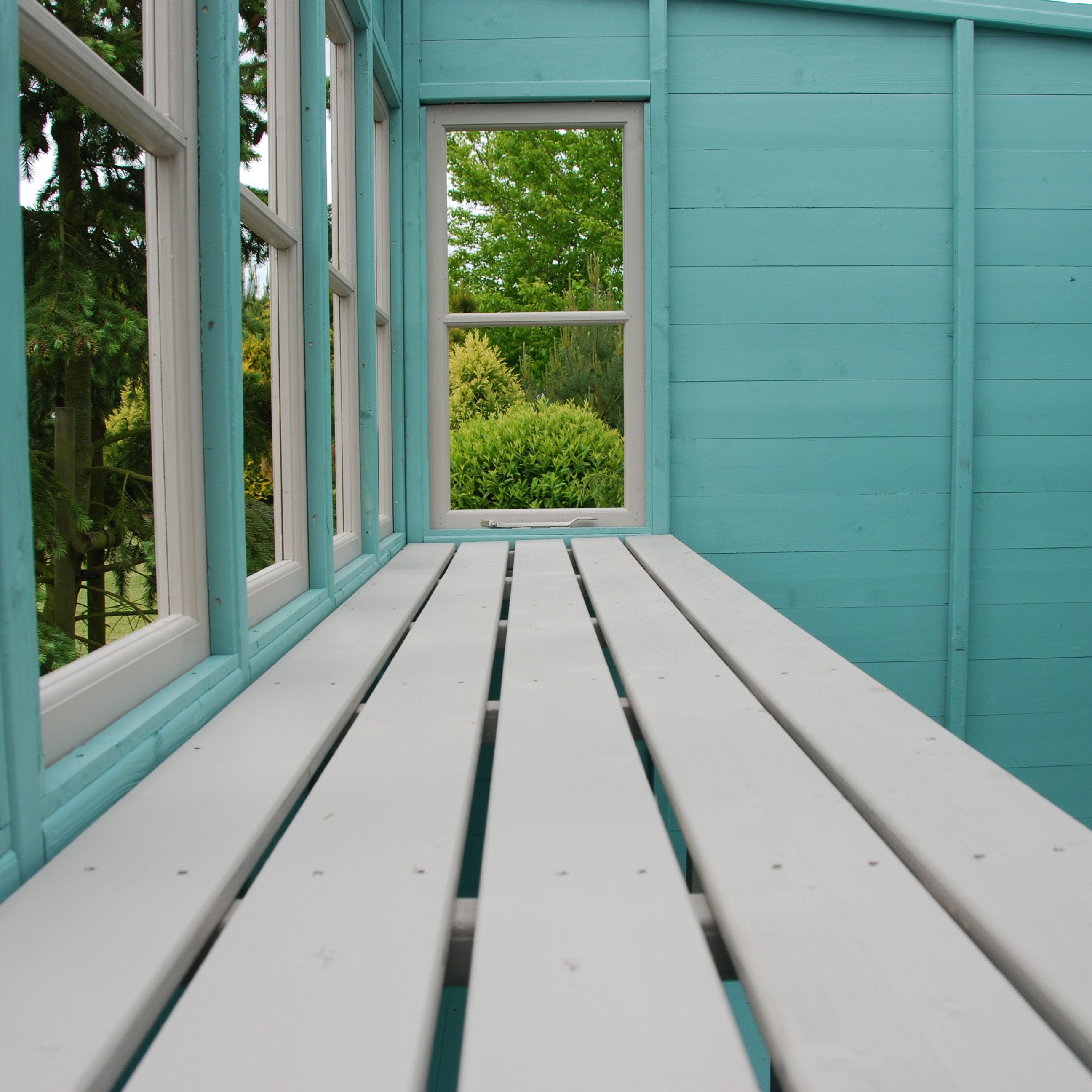 Shire Sun 8x8 ft & 5 windows Pent Wooden Summer house - Assembly ...