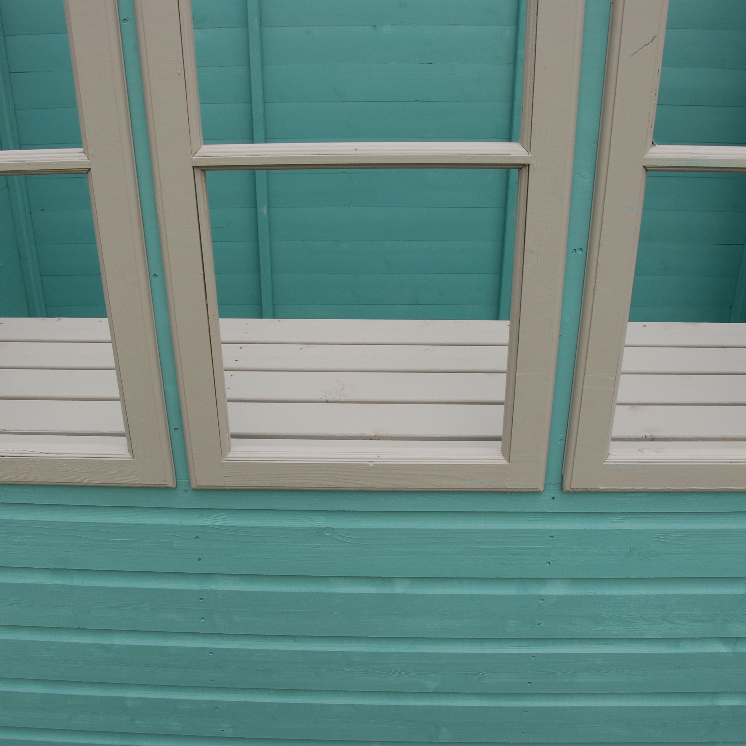 Shire Sun 8x8 ft & 5 windows Pent Wooden Summer house