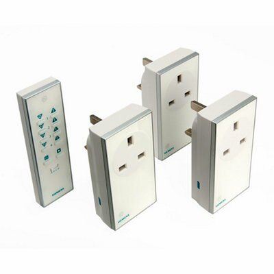 Siemens White 13A Socket