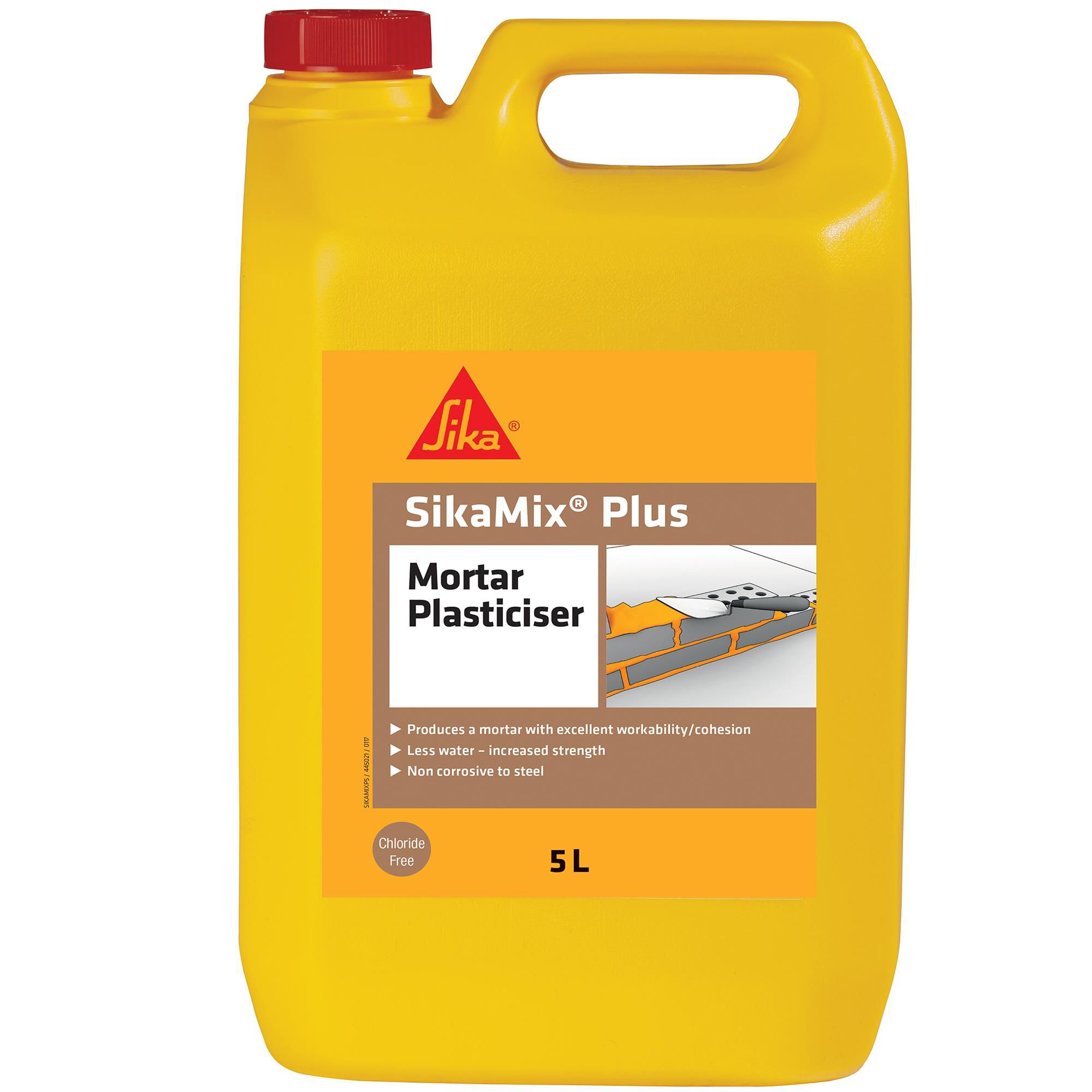 Sika Mix+ Admixture, 5L Bottle 5.05g