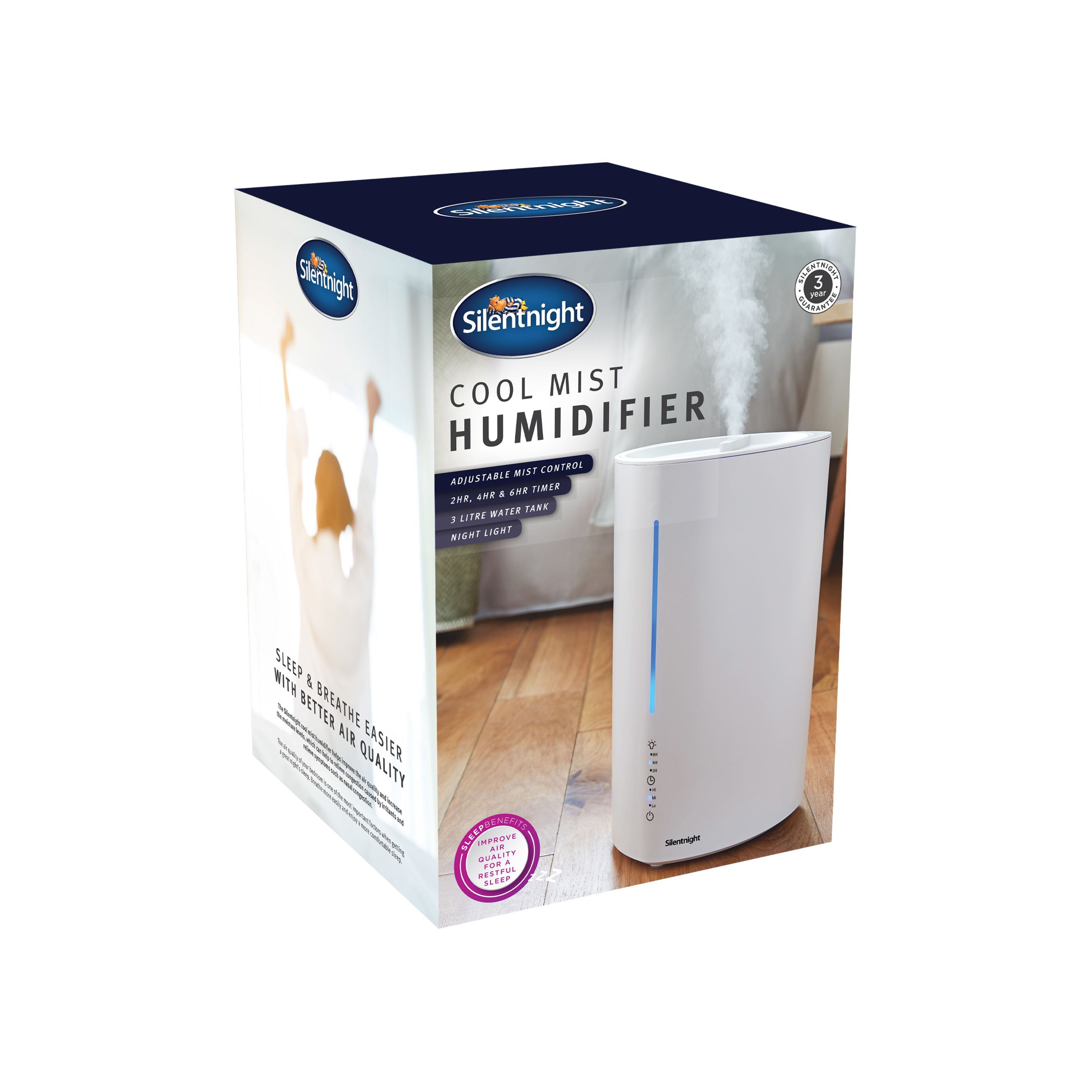 Silentnight 37449 White 3L Air humidifier