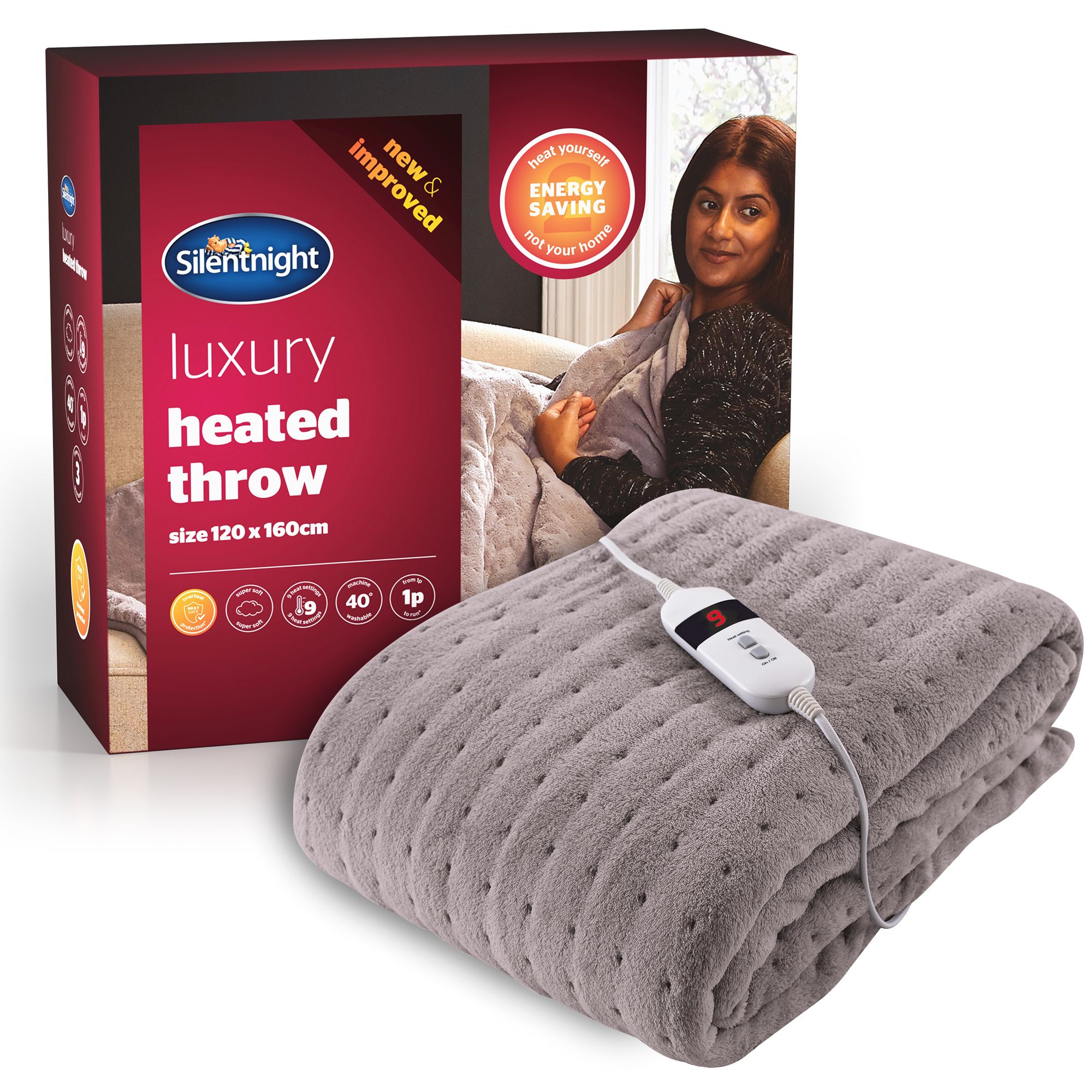 Silentnight Luxury Standard Heated throw