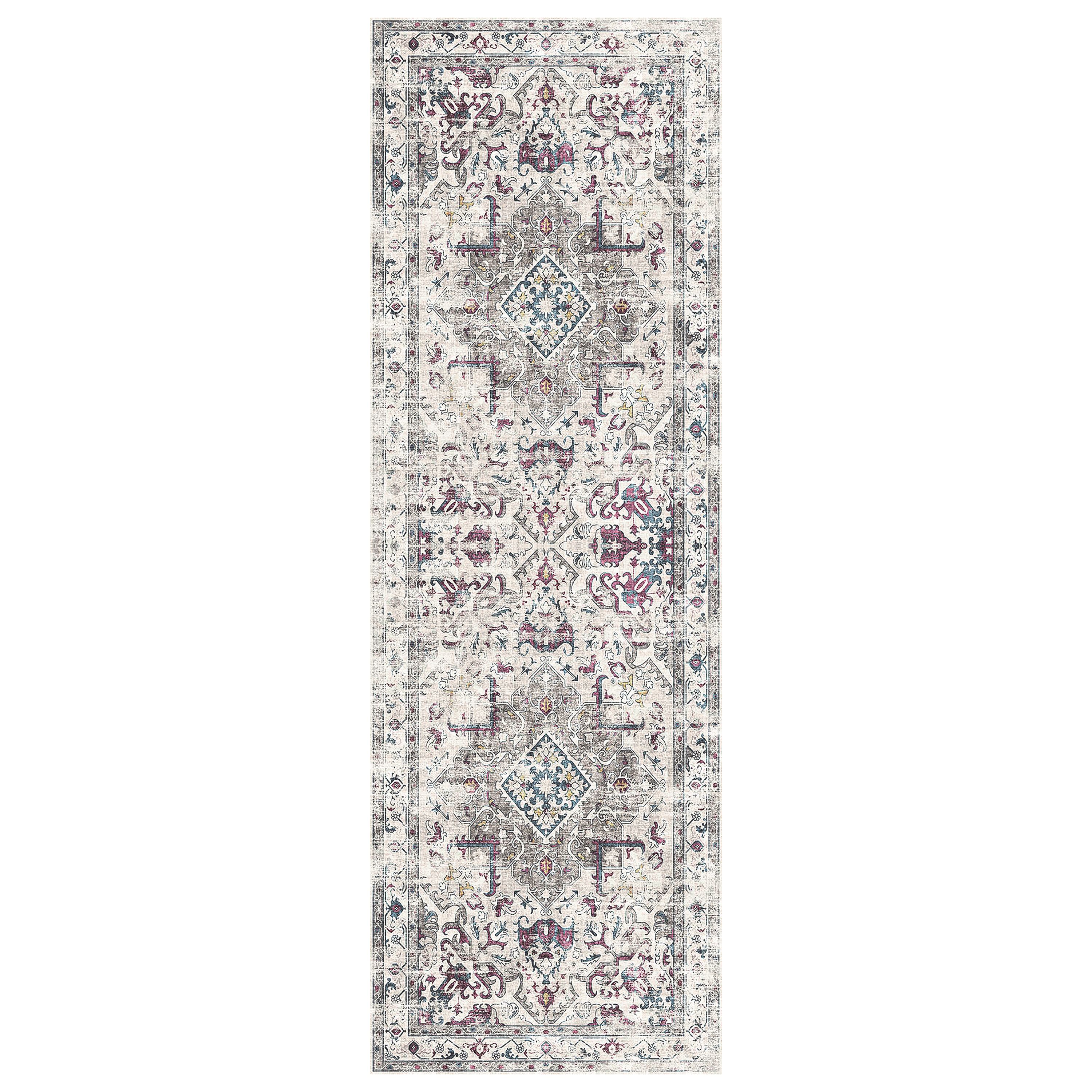 Silk Road Multi Bahala Medium Runner 180cmx60cm | DIY at B&Q