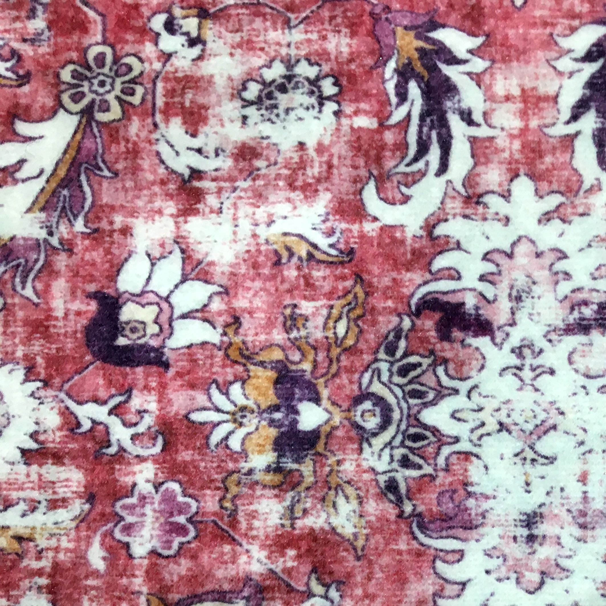 Silk Road Pink Rada Medium Runner, (L)180cm x (W)60cm