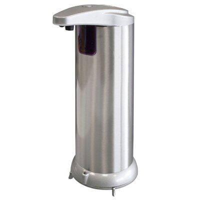 Silver effect Stainless steel Soap dispenser | DIY at B&Q