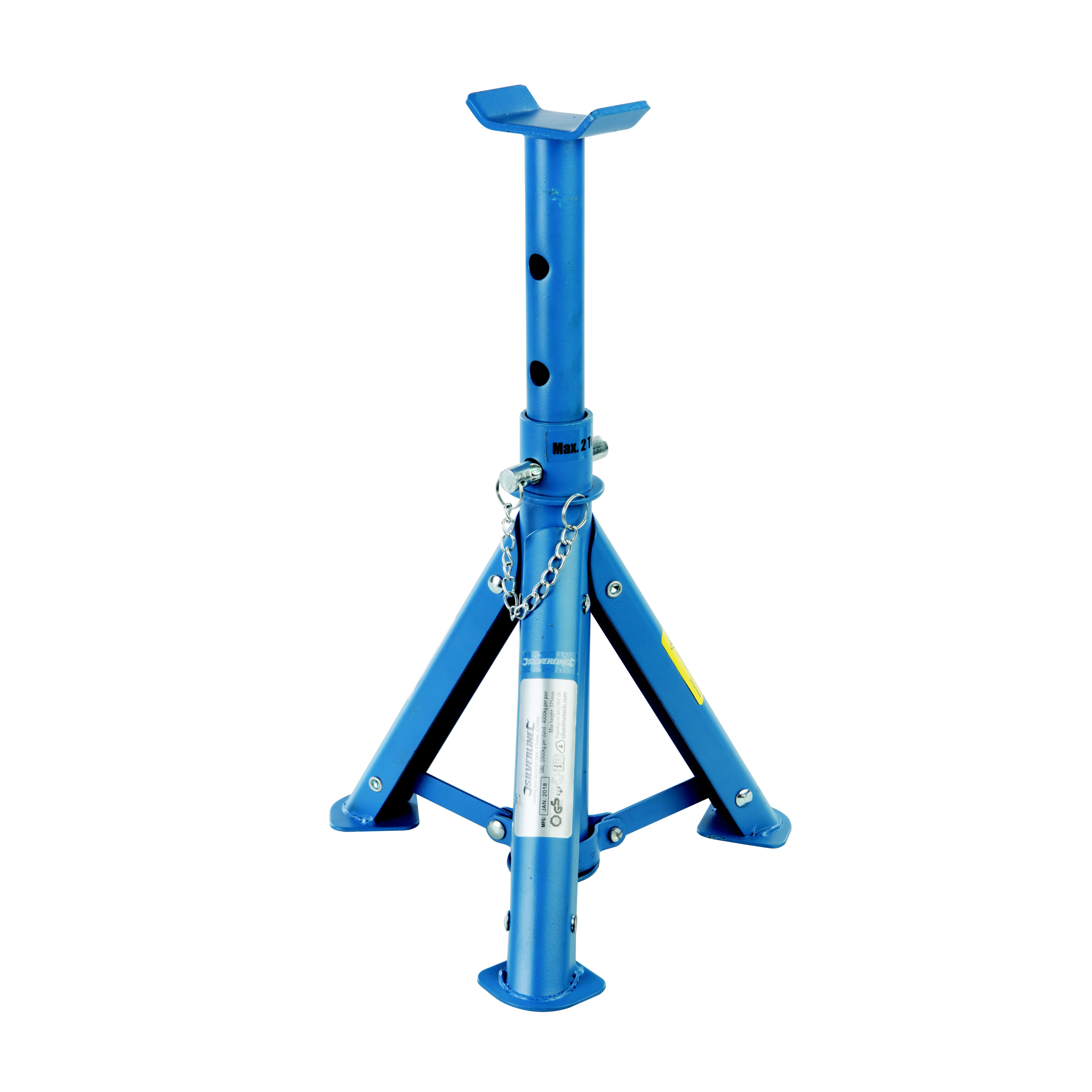 Silverline 2t Fixed pin Axle stand, Pair