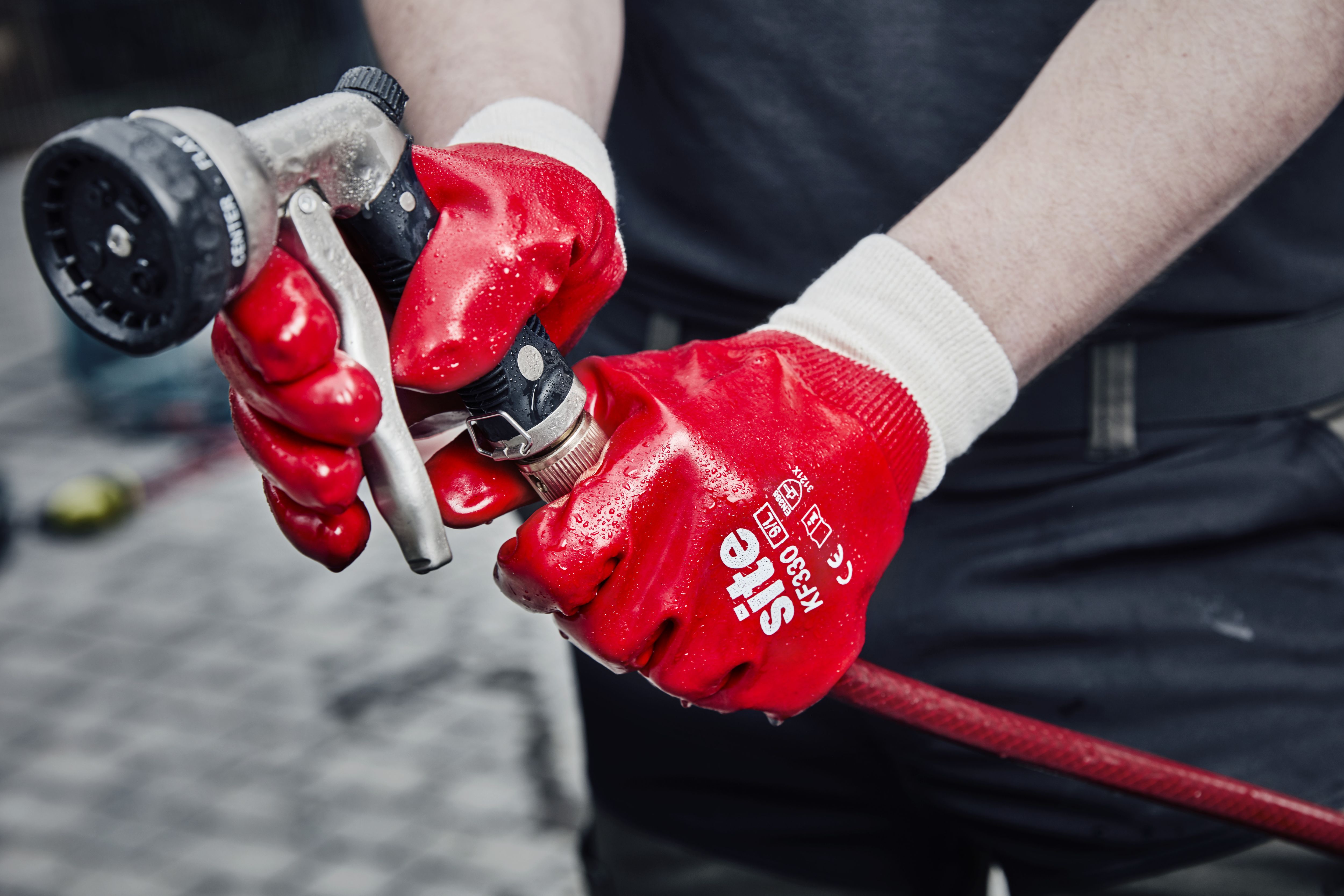 SITE COTTON RED SPECIALIST GENERAL HANDLING GLOVES LARGE