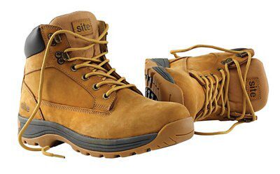 Site Milestone Wheat Safety boots, Size 11
