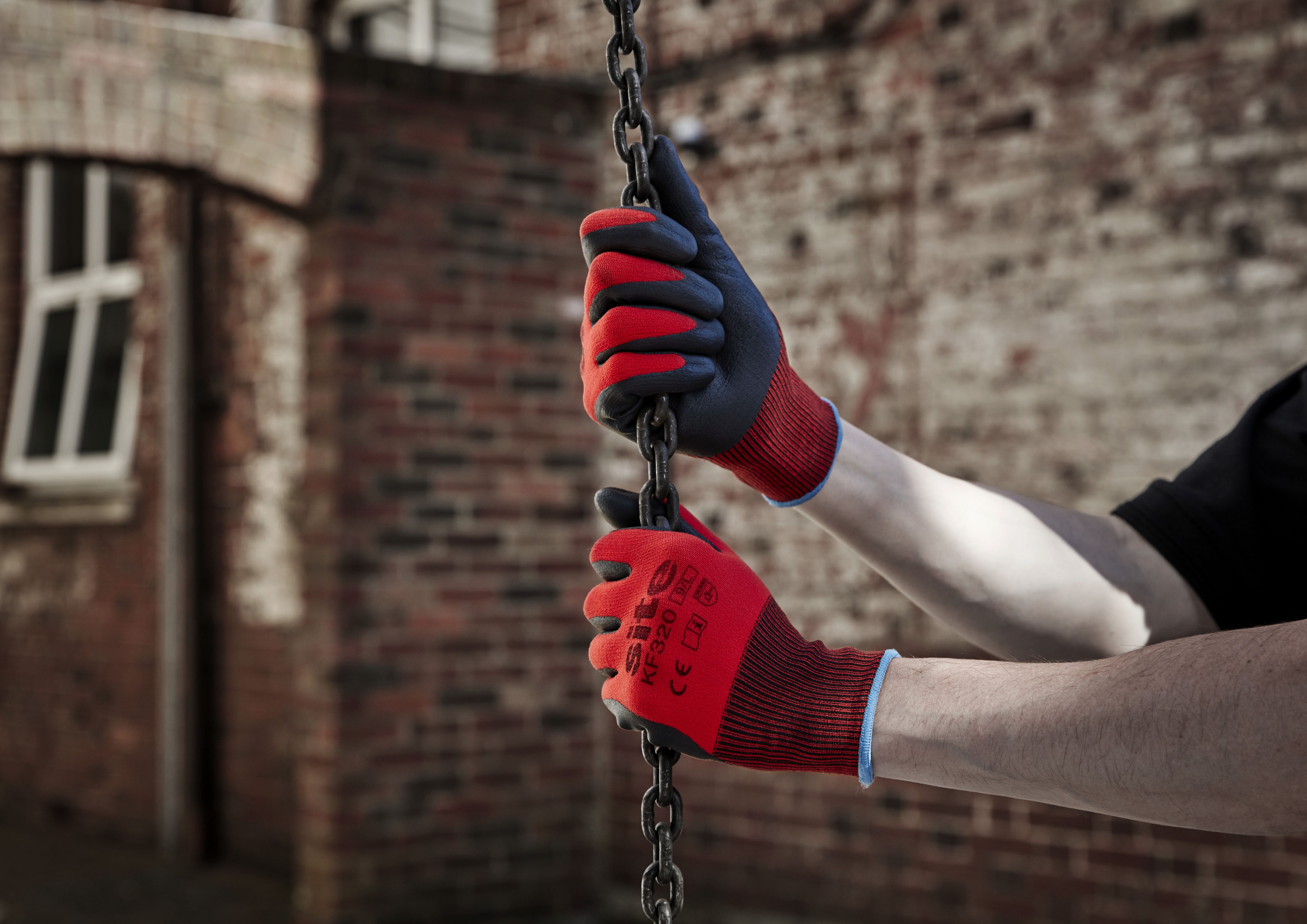 Site Nitrile Red General handling gloves, Medium