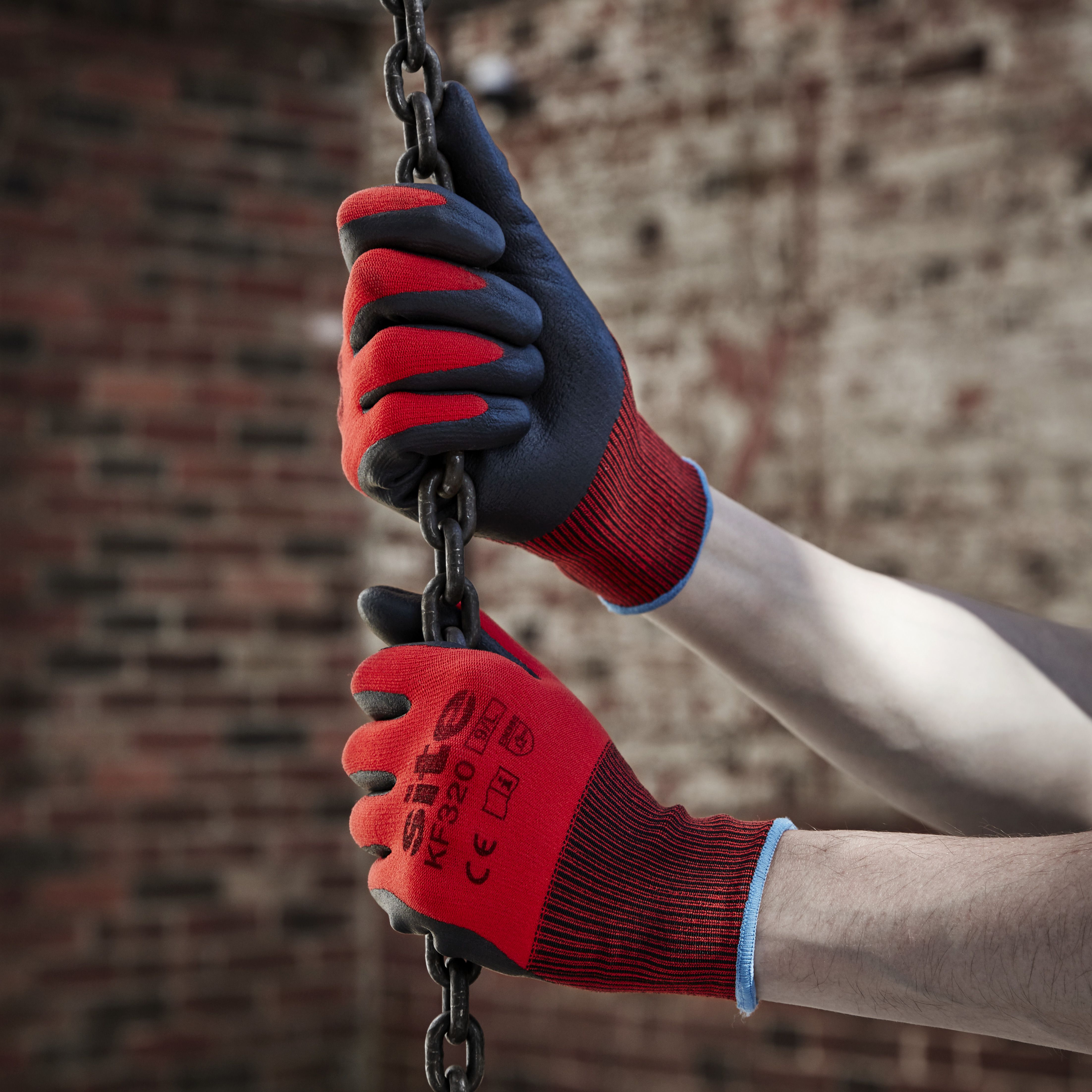 Site Nitrile Red General handling gloves, Medium