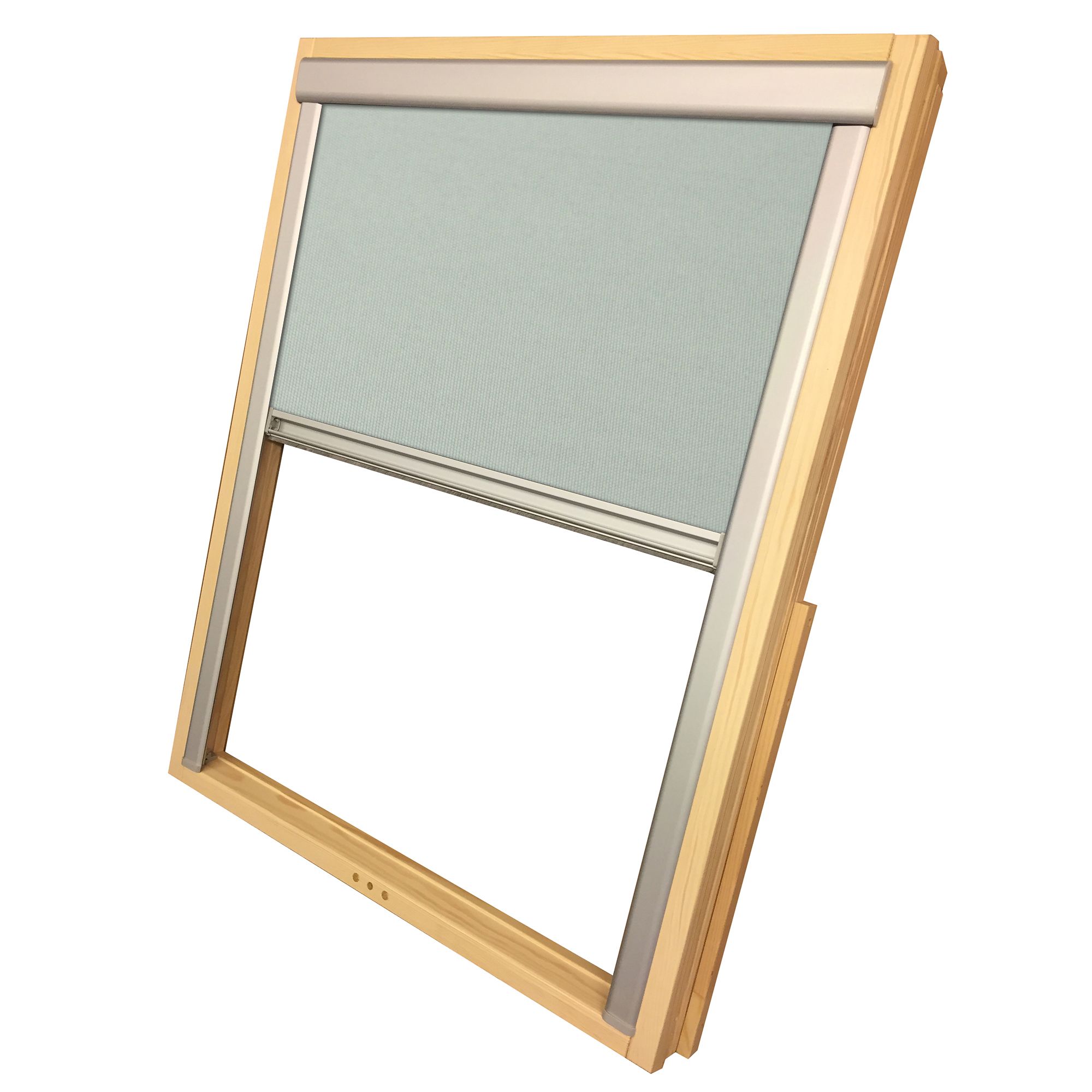 Site Not remote controlled Grey Blackout Roller Roof window blind (W ...