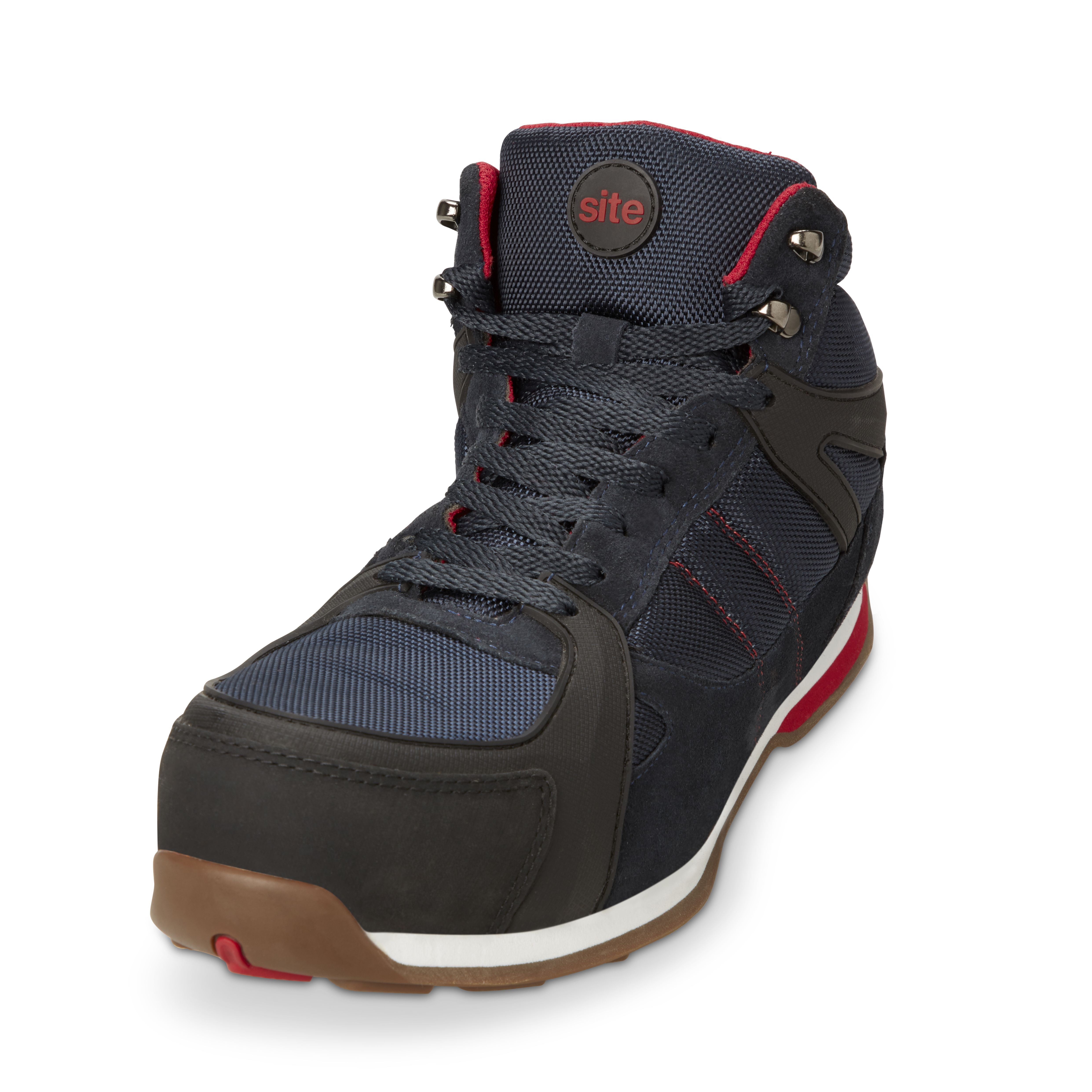 SITE STRATA NAVY SAFETY TRAINER BOOTS, SIZE 9