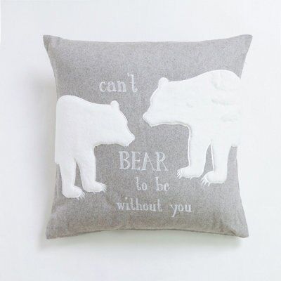 SKIP18C POLAR BEAR WORDING CUSHION 45X45