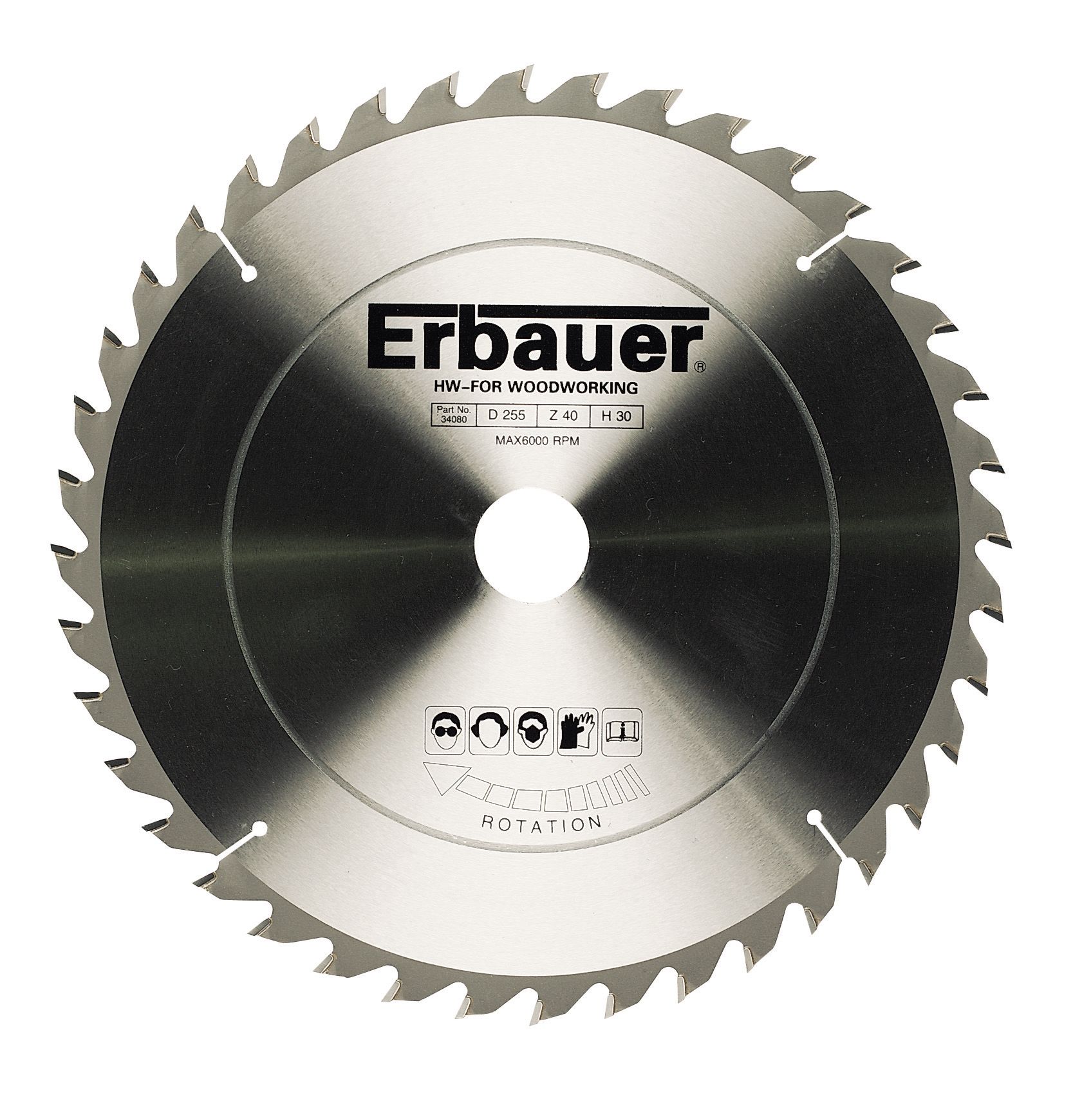 SKIP19A -ERBAUER TCT BLADE 255MMX40T 30M