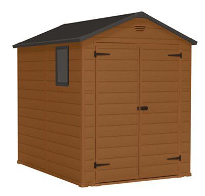 SKIP19B 8IB6 HIGH GARDEN SHED WITH DOUBL | DIY at B&Q