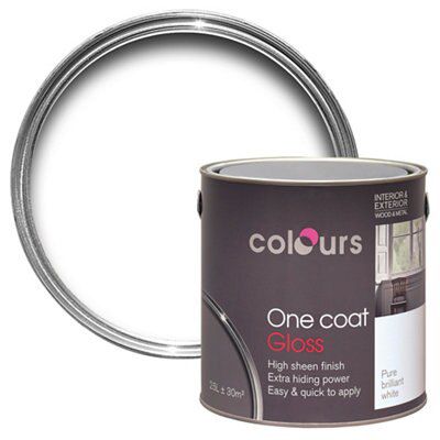 SKIP19B COLOURS ONE COAT GLOSS PBW 2.5L | DIY at B&Q