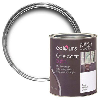 SKIP19B COLOURS ONE COAT SATIN PBW 750ML | DIY at B&Q