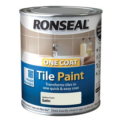 SKIP19B RON TILE PAINT 1 COAT SAT M GREE | DIY at B&Q