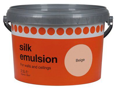 SKIP19B SILK EMULSION BEIGE 2.5L | DIY at B&Q