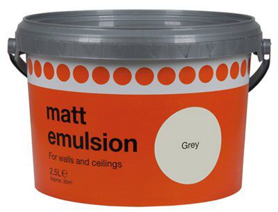 SKIP20A MATT EMULSION GREY 2.5L | DIY at B&Q