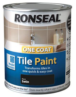 SKIP20A RON TILE PAINT 1 COAT BLACK 750M