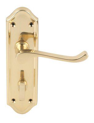 SKIP20A SHERBORNE BATHROOM HANDLE BRASS | DIY at B&Q