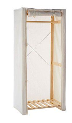 Wooden frame canvas wardrobe store
