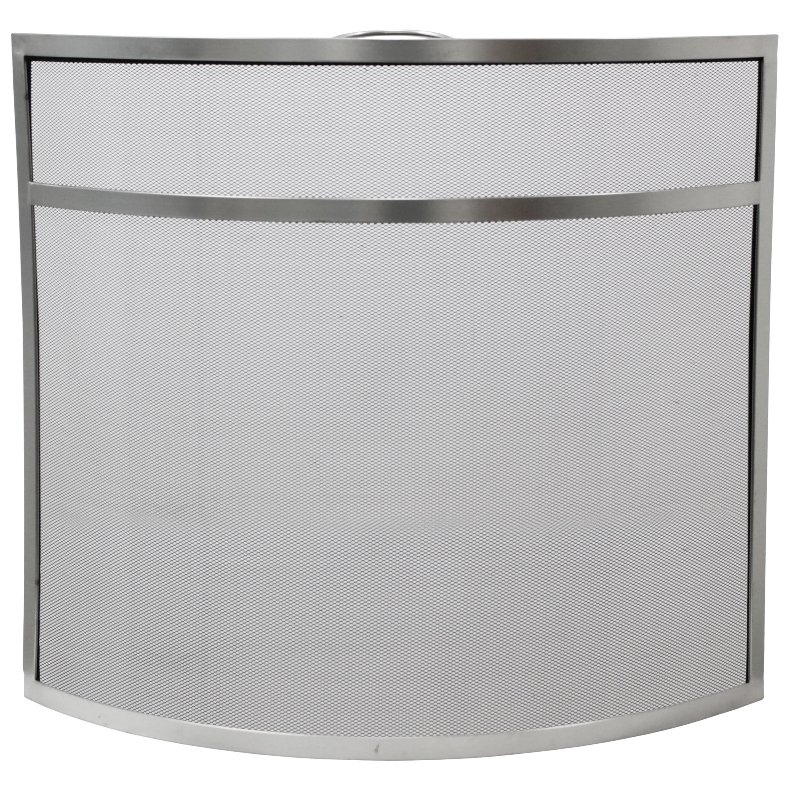 Slemcka Contemporary Stainless steel effect Metal Fire screen (W)0.72m ...