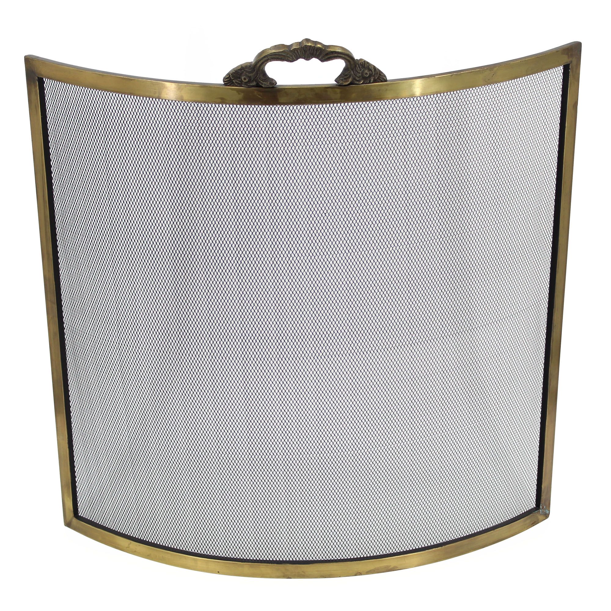 Slemcka Fireside Accessories Traditional Antique brass effect Metal ...